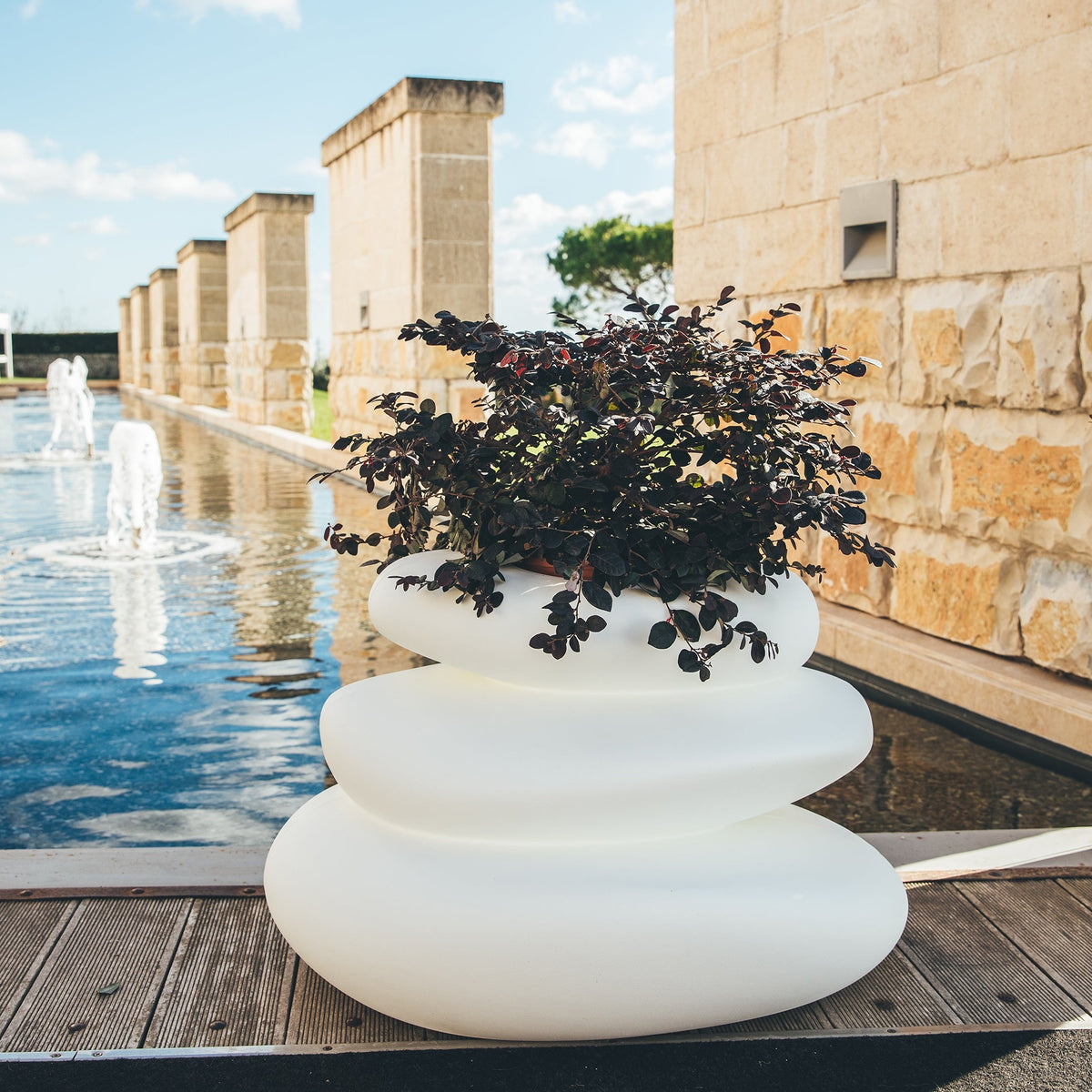 Pot de fleurs design en résine Eden - cm 75 x 62 x 47h – Monacis